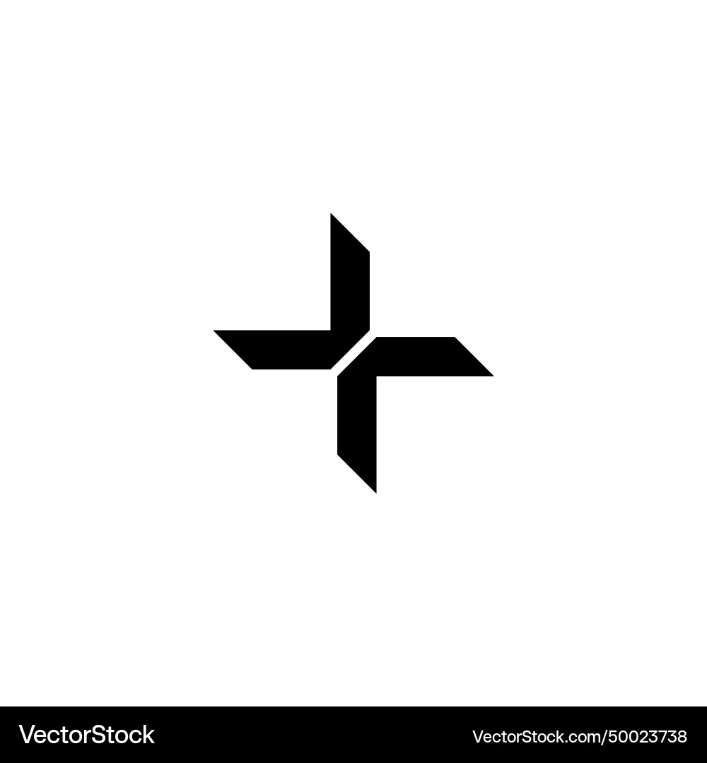Letter jr plus modern geometric symbol simple logo