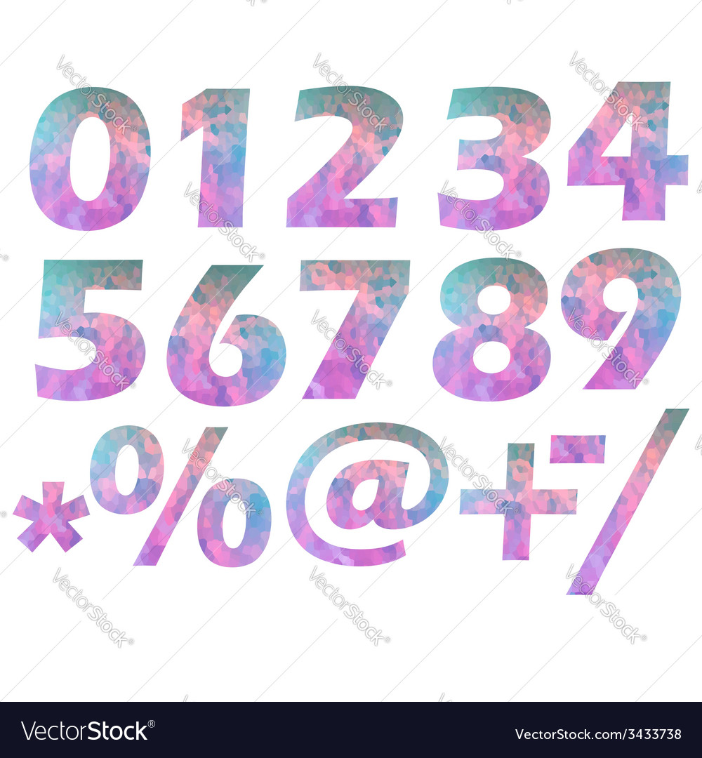 Numbers Royalty Free Vector Image - VectorStock