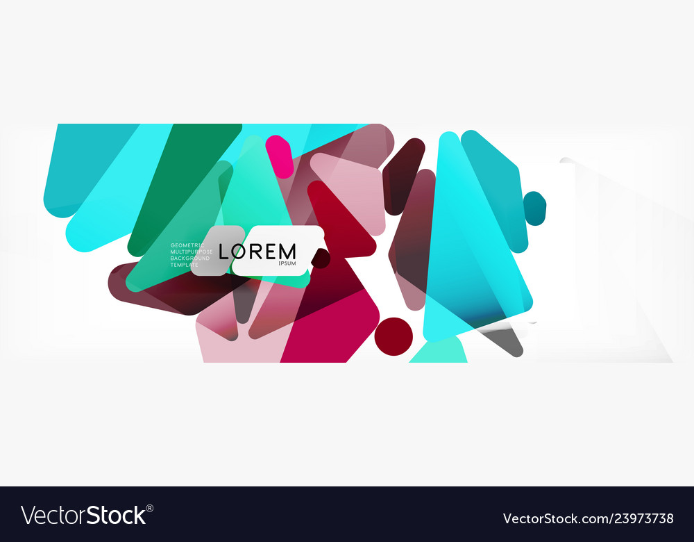 Science background abstract triangle pattern Vector Image