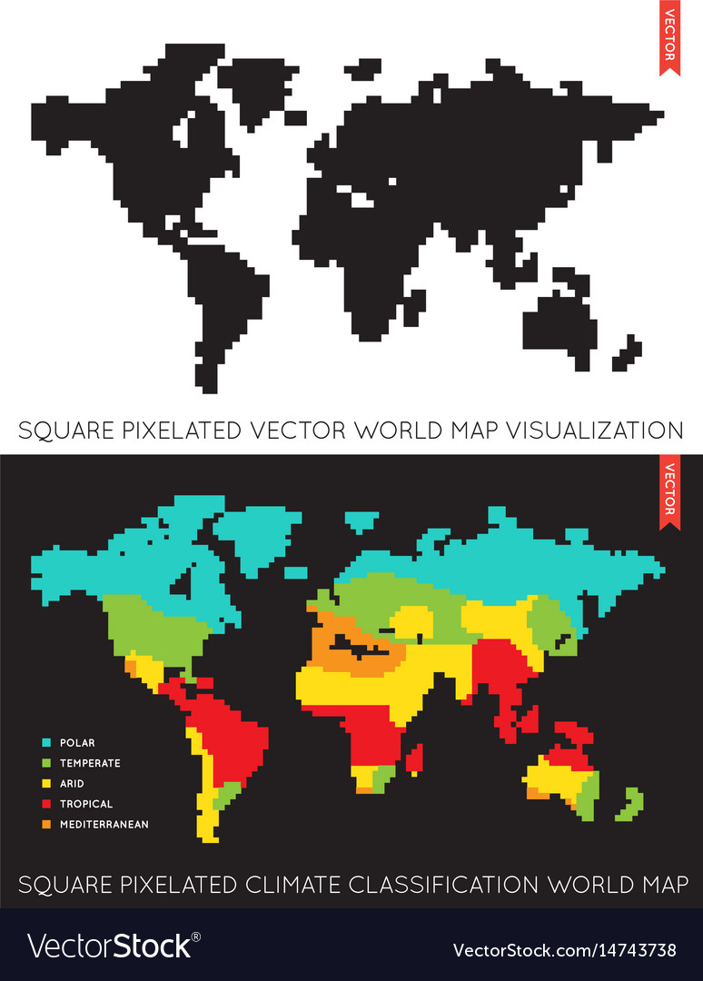 Set flat maps world infographic map data Vector Image