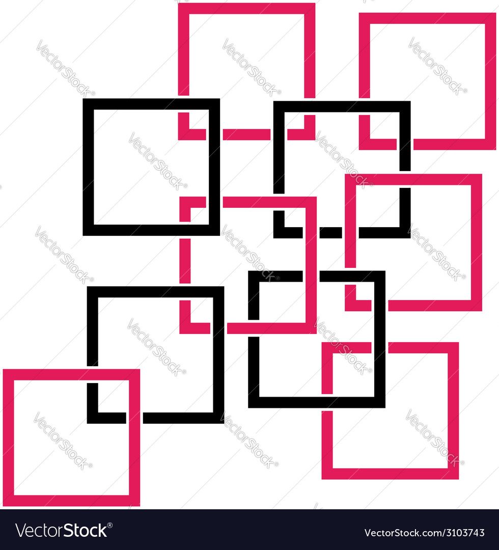 Abstract composition with squares Royalty Free Vector Image Abstract composition with squares Royalty Free Vector Image