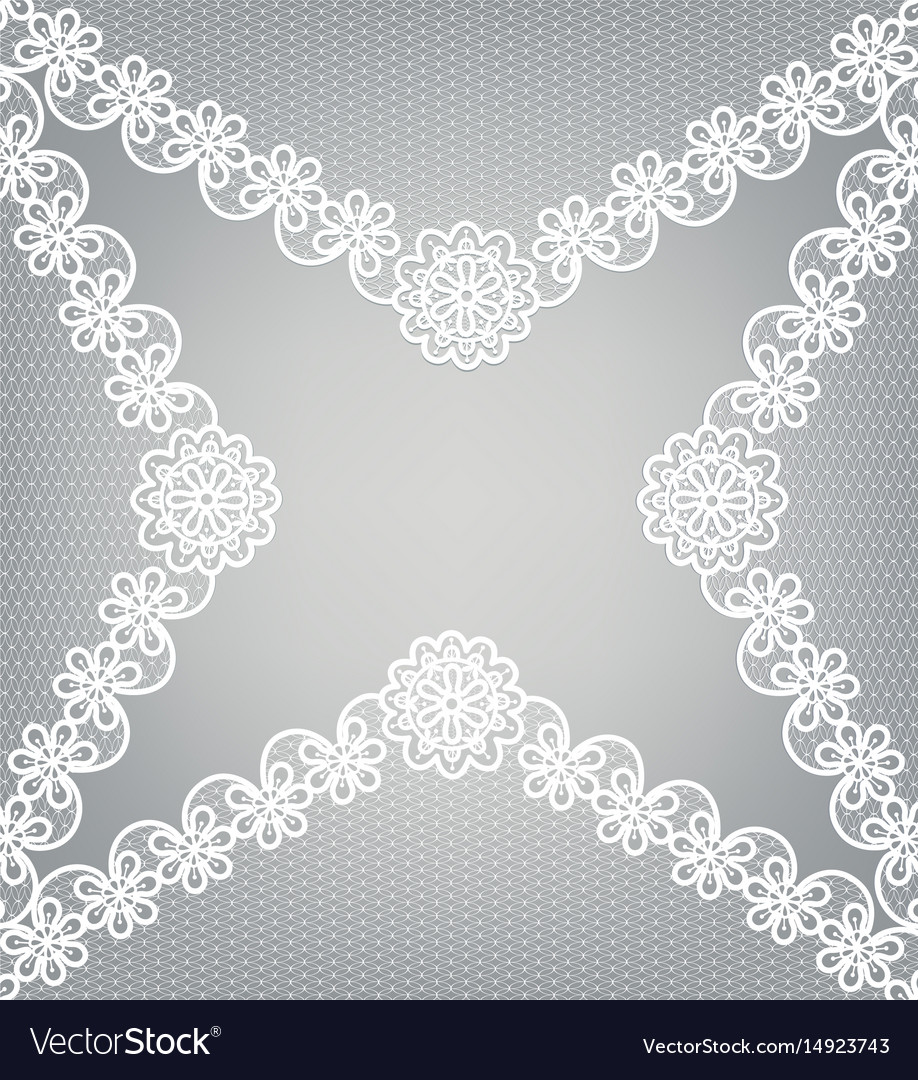 Background with lace Royalty Free Vector Image