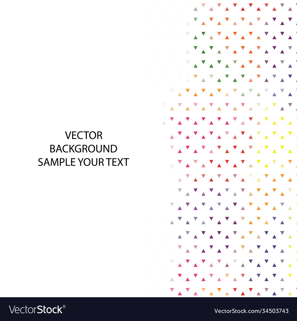 Color abstract triangular background image Vector Image