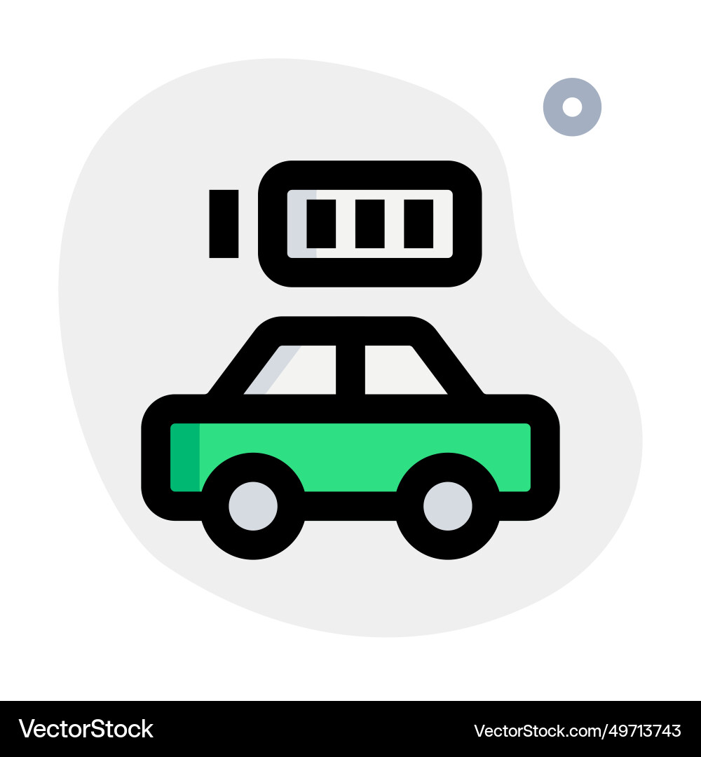 Low-emission eco car with environmental focus Vector Image