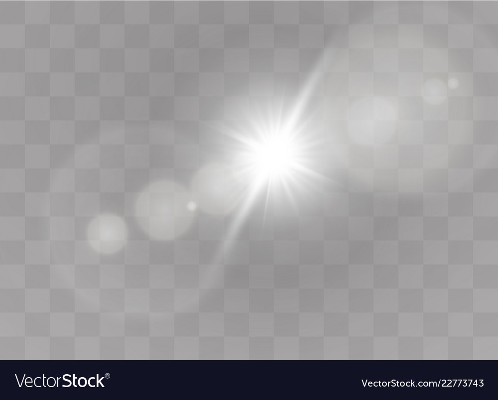 Sunlight light effects Royalty Free Vector Image