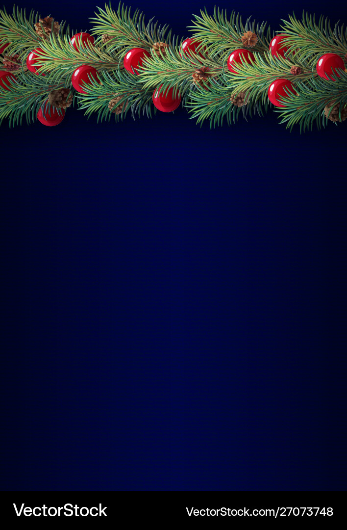 Christmas border background Royalty Free Vector Image