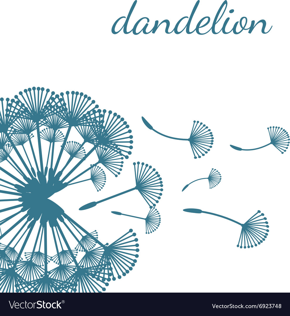 Concept dandelion Royalty Free Vector Image - VectorStock