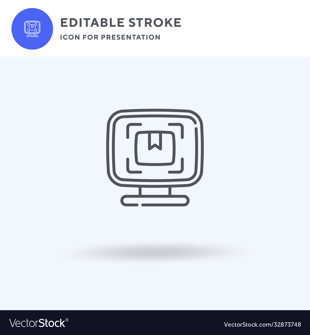 Flash icon filled flat sign solid Royalty Free Vector Image