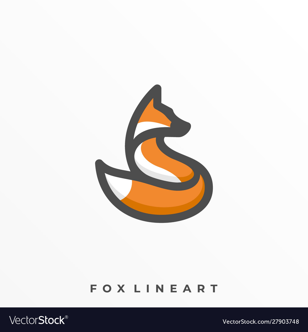 Fox template Royalty Free Vector Image - VectorStock