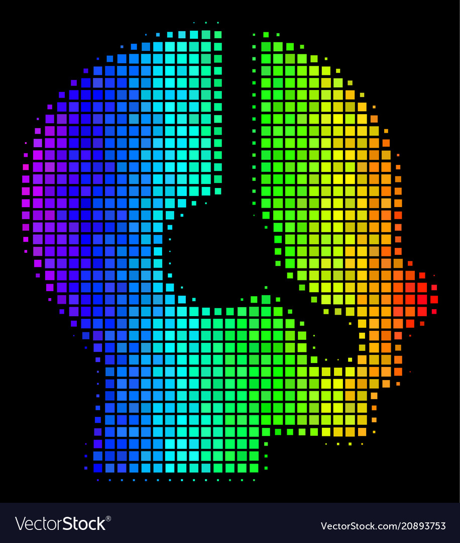Colored dot operator icon Royalty Free Vector Image