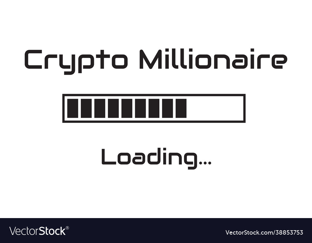 Crypto loading concept Royalty Free Vector Image