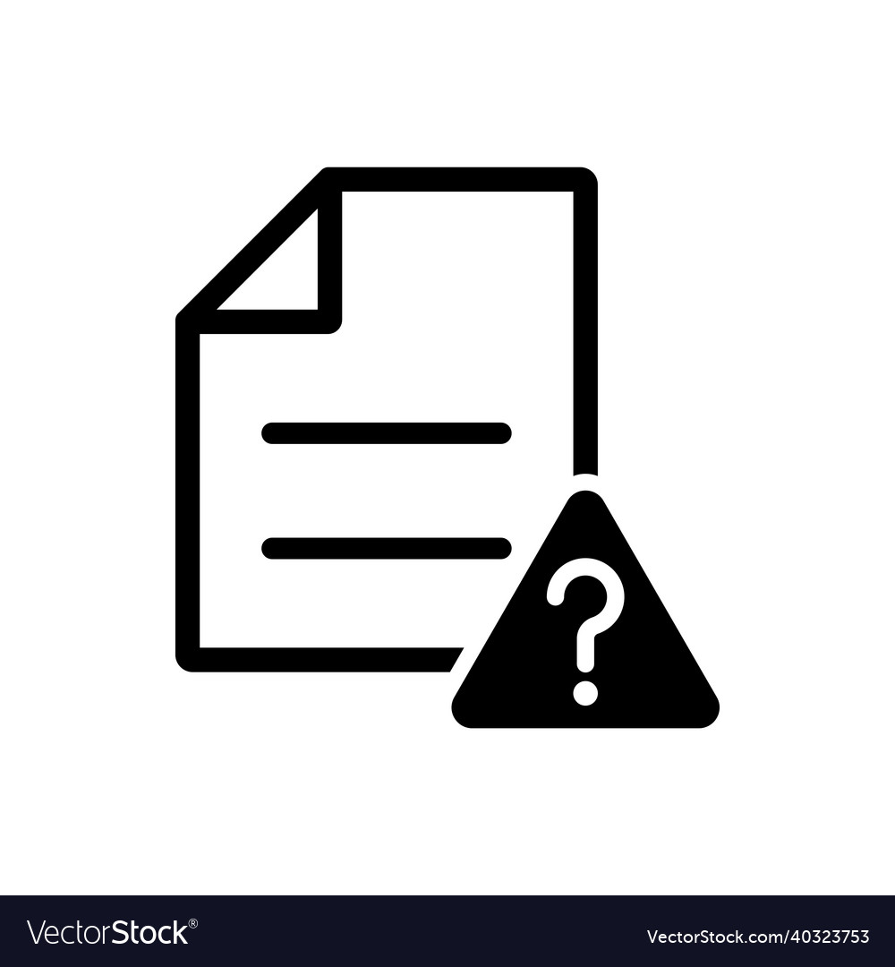 Document error icon Royalty Free Vector Image - VectorStock