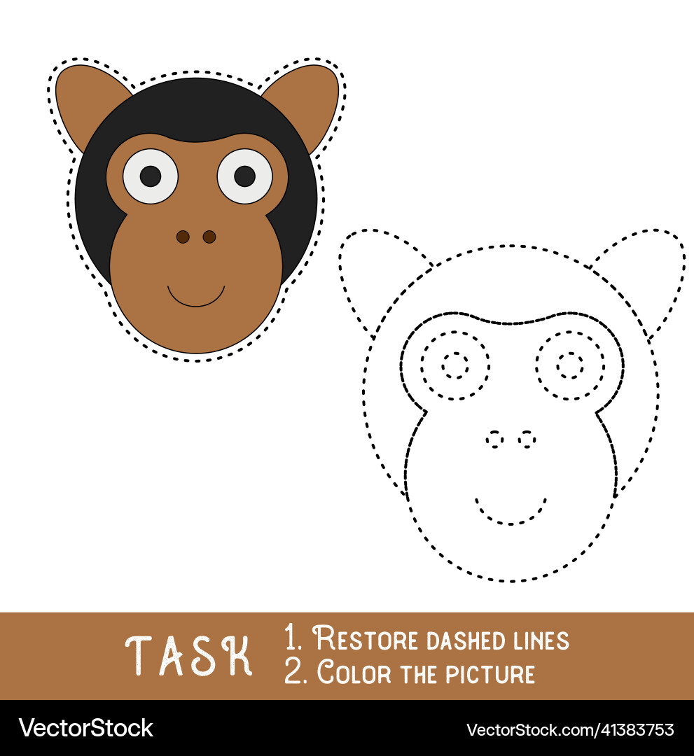 Drawing worksheet for preschool kids with easy Vector Image