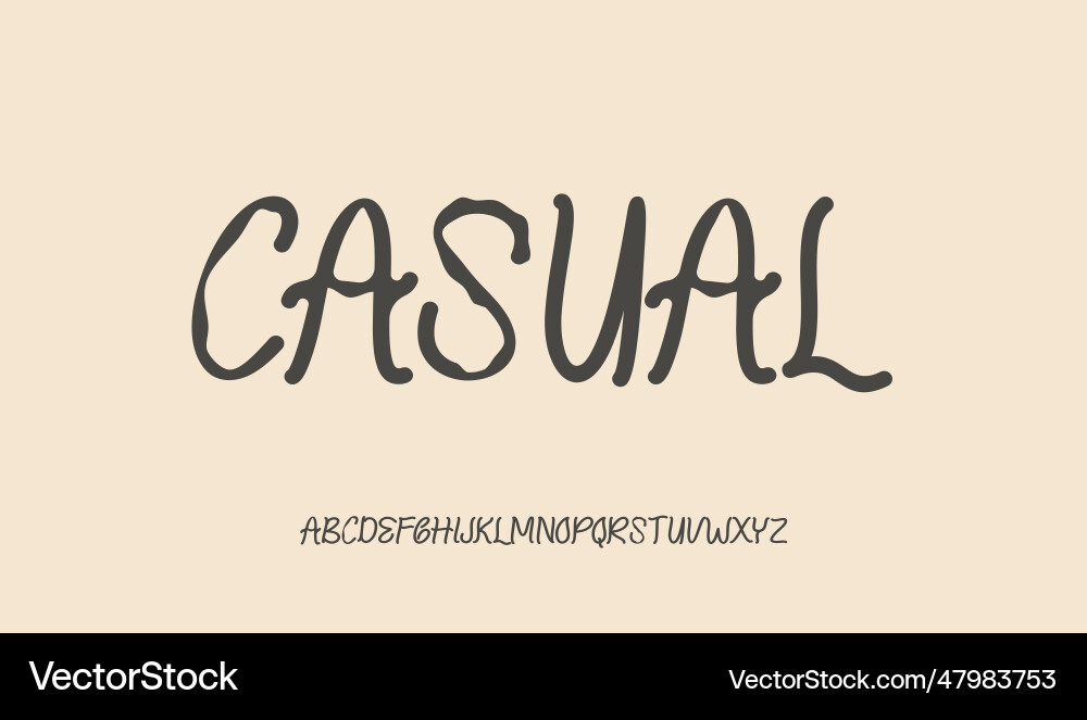 Elegant alphabet letters font Royalty Free Vector Image