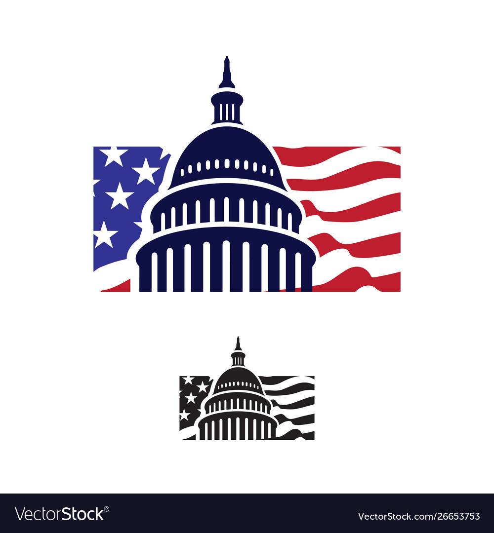Government icon premium creative capitol building Vector Image Government icon premium creative capitol building Vector Image