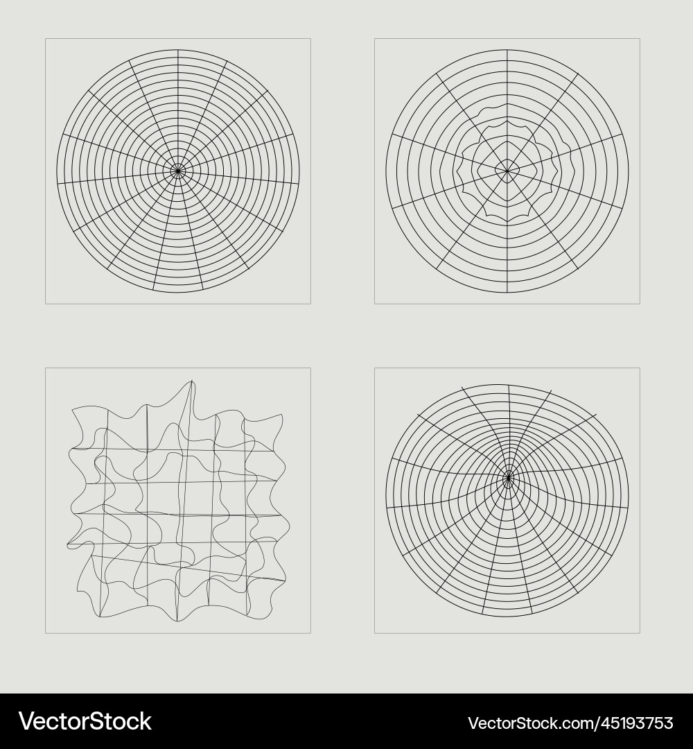 Graphic assets set retro futuristic Royalty Free Vector