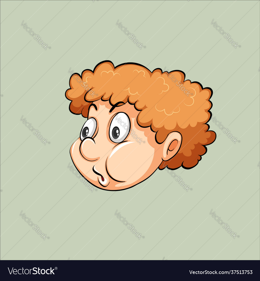 Head boy expression design Royalty Free Vector Image