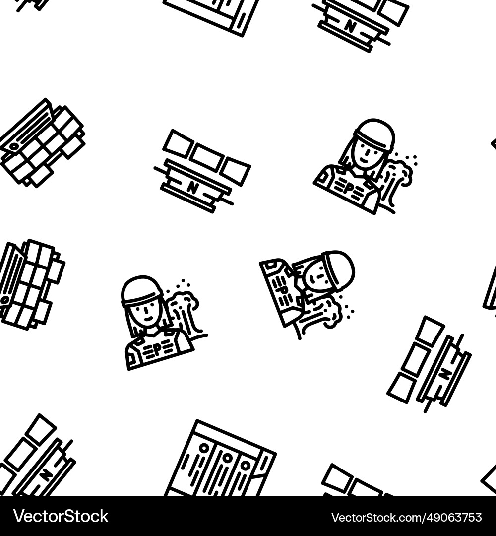 News media screen business seamless pattern Vector Image