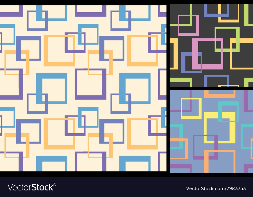 Seamless squares pattern Royalty Free Vector Image