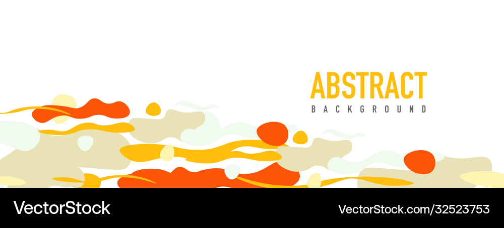 Trendy liquid style shapes abstract design Vector Image