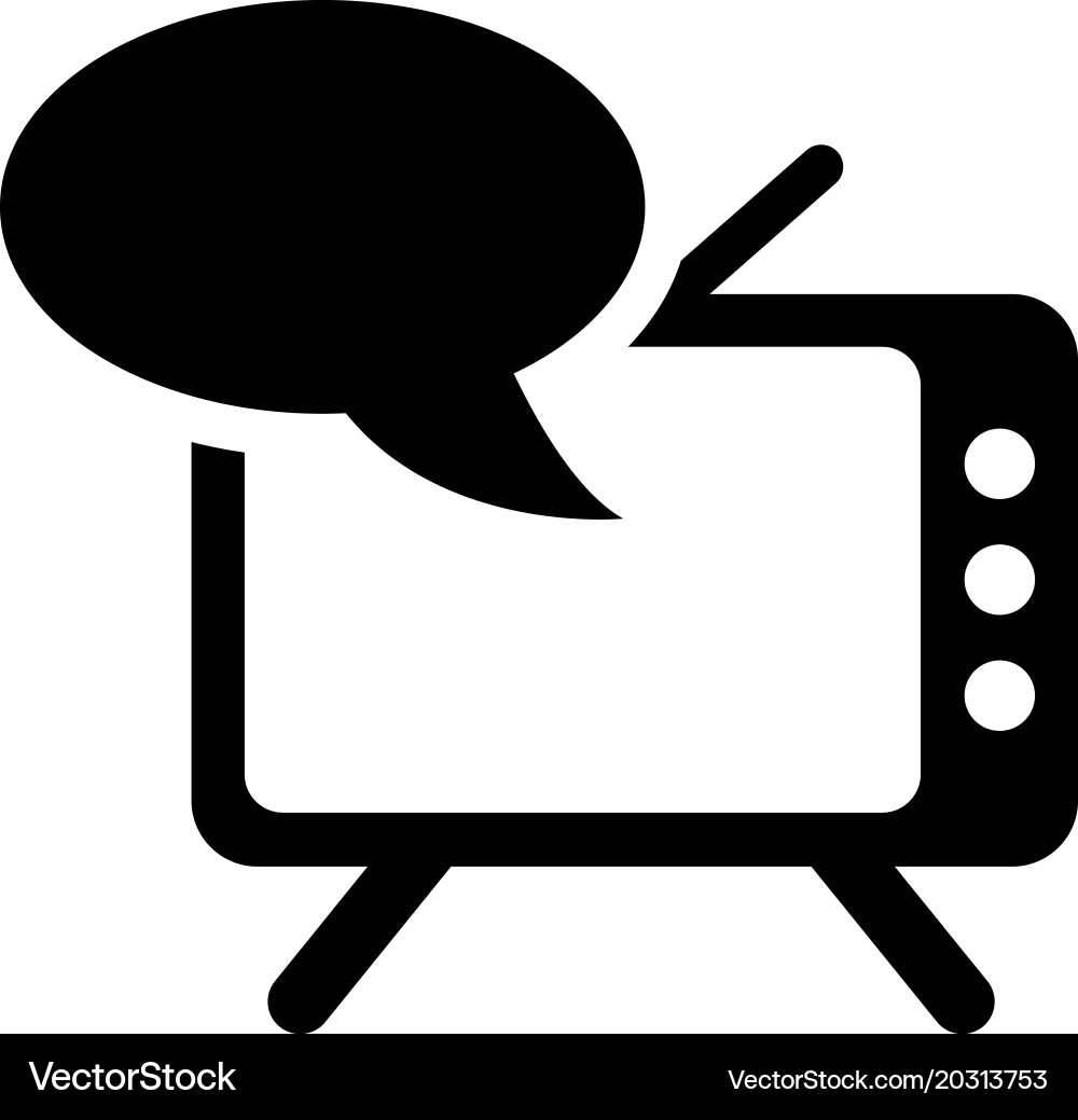 Tv marketing advertisement flat isometric Vector Image