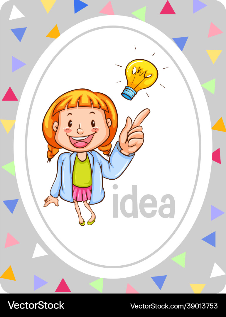 Vocabulary Flash Cards Clip Art