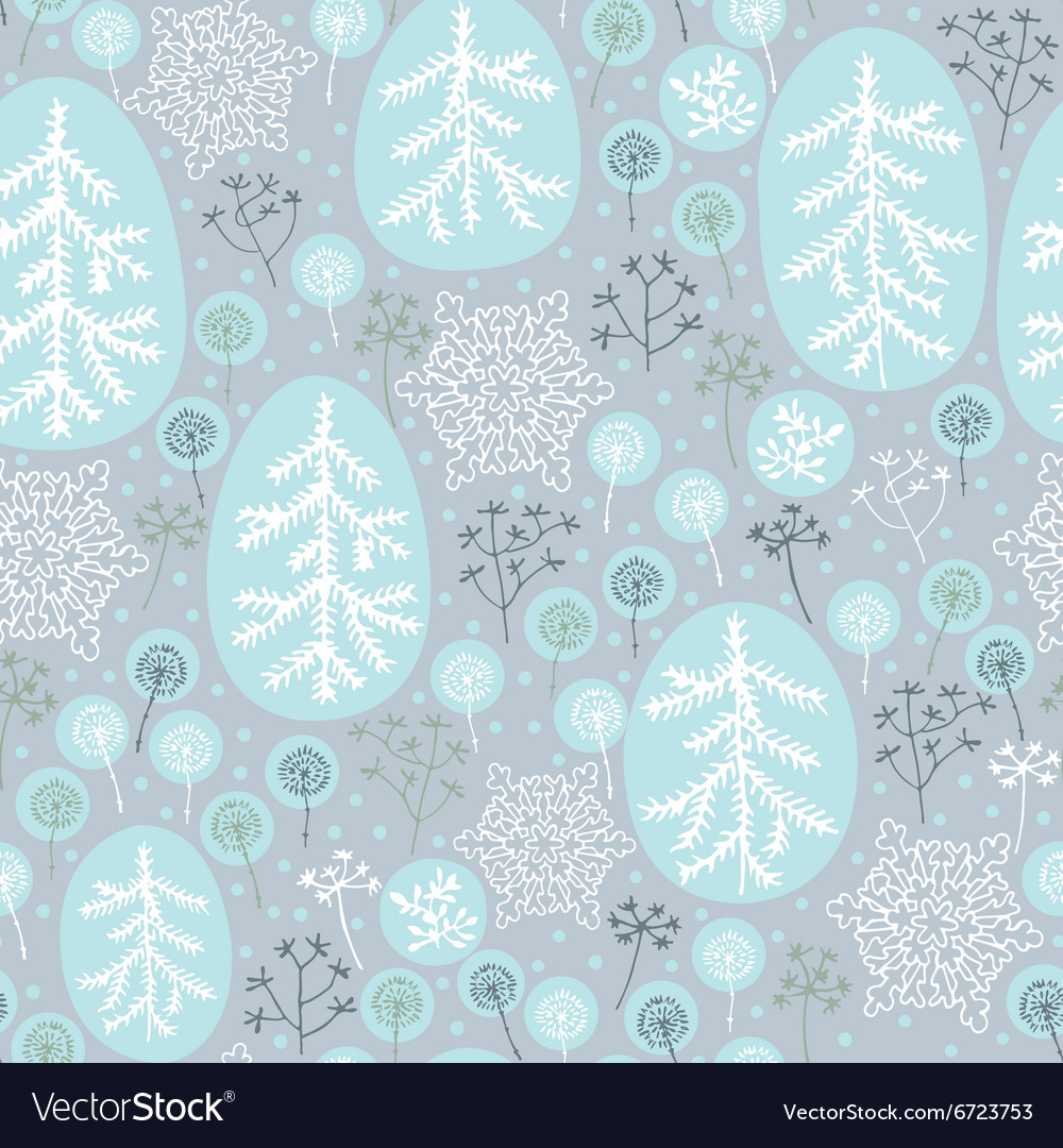 Winter seamless pattern Royalty Free Vector Image