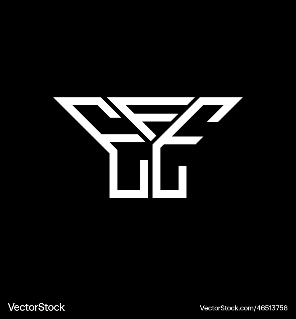Efe letter logo creative design with graphic Vector Image