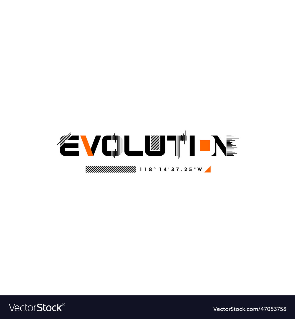 Evolution dsgn Royalty Free Vector Image - VectorStock