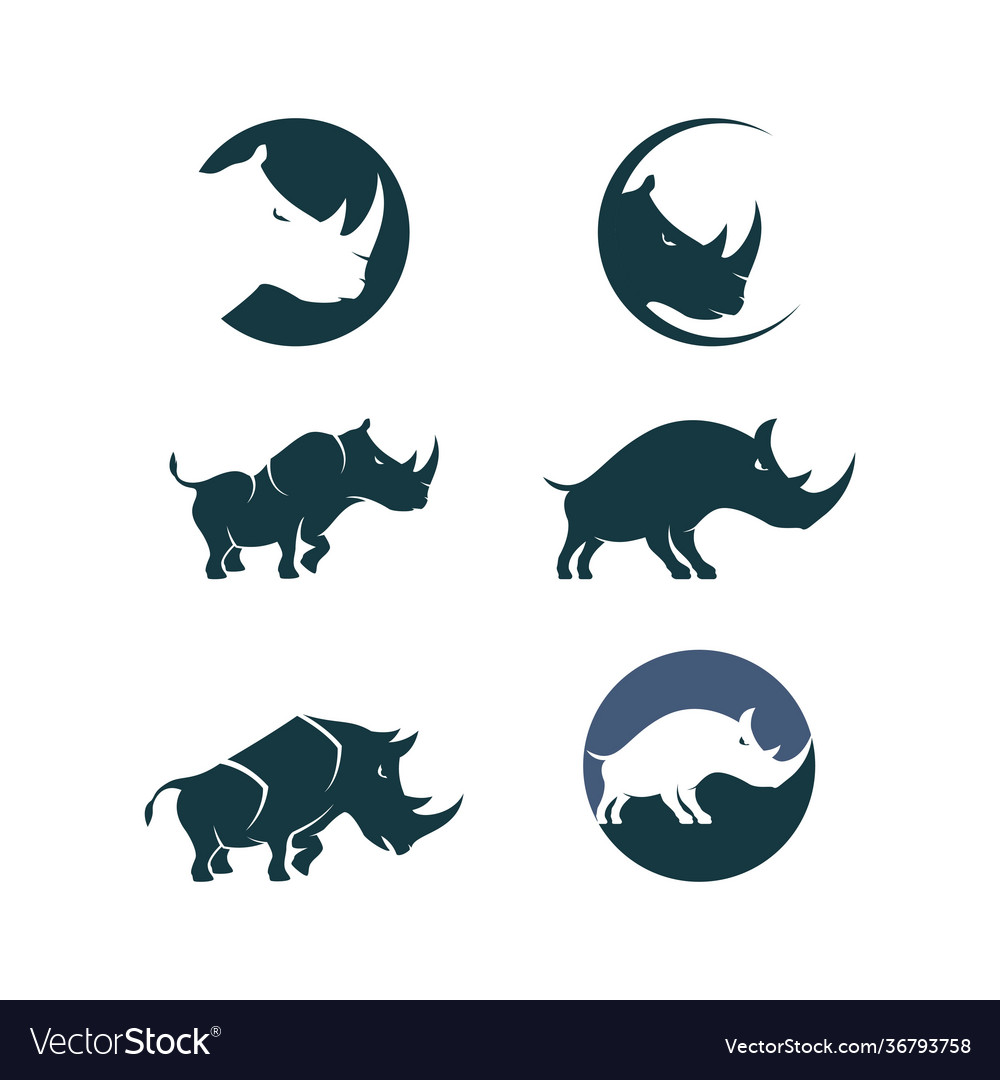 Rhino Royalty Free Vector Image - VectorStock