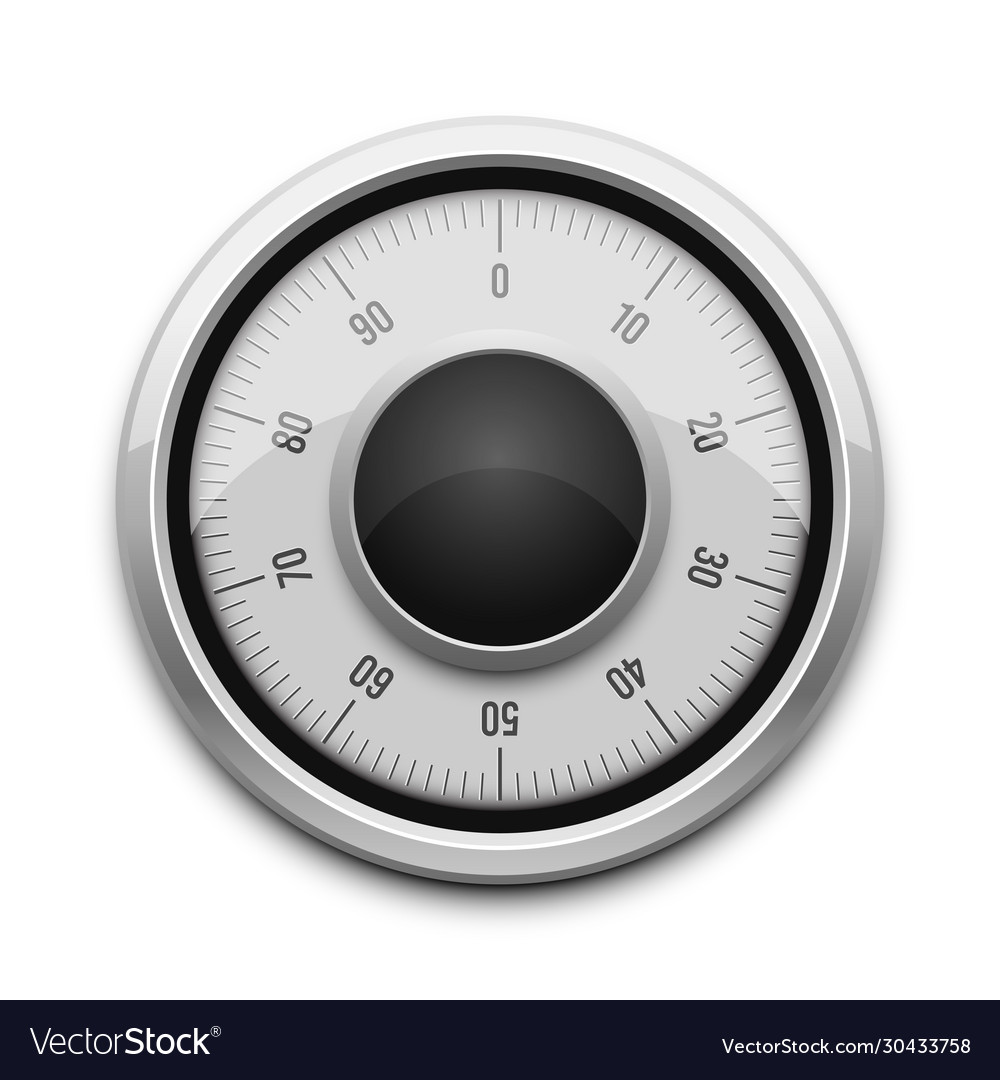 Safe combination lock Royalty Free Vector Image