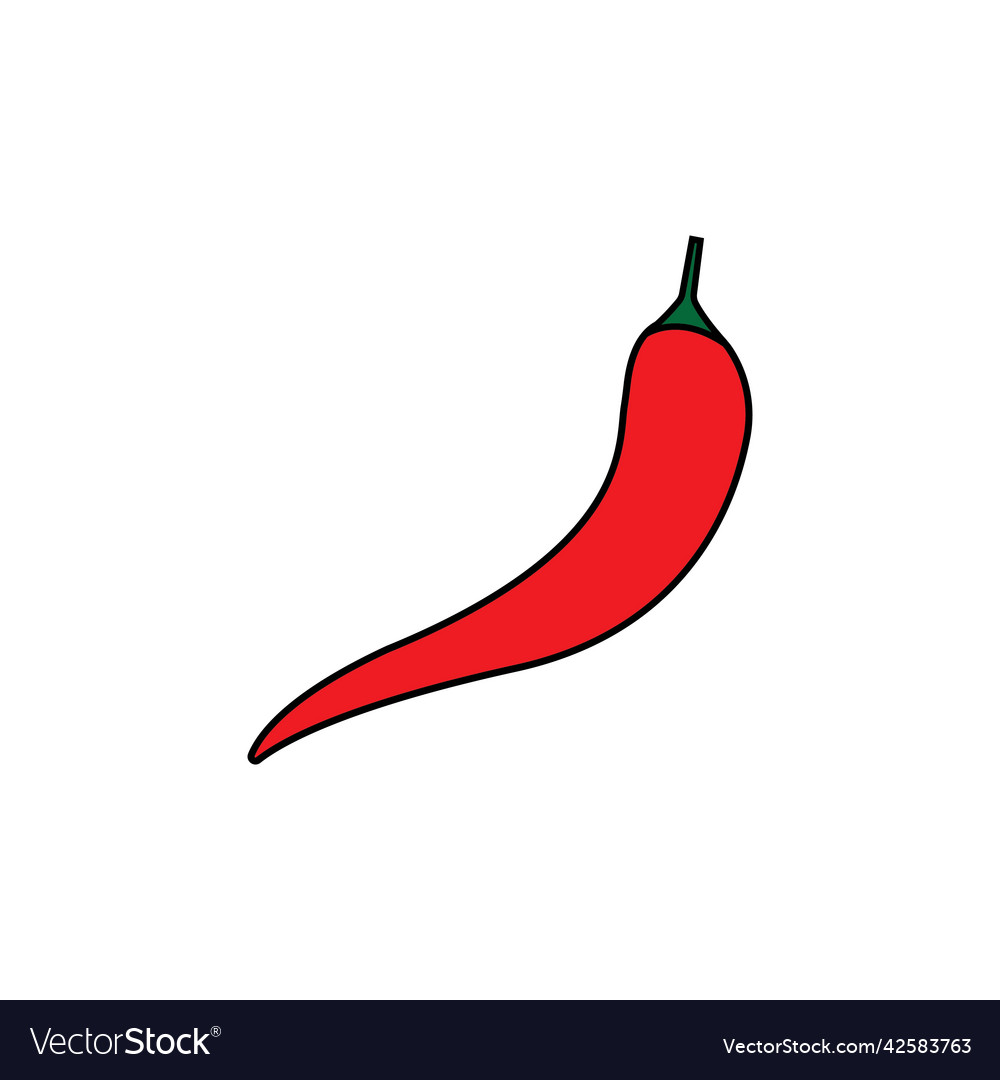 Chilli icon Royalty Free Vector Image - VectorStock