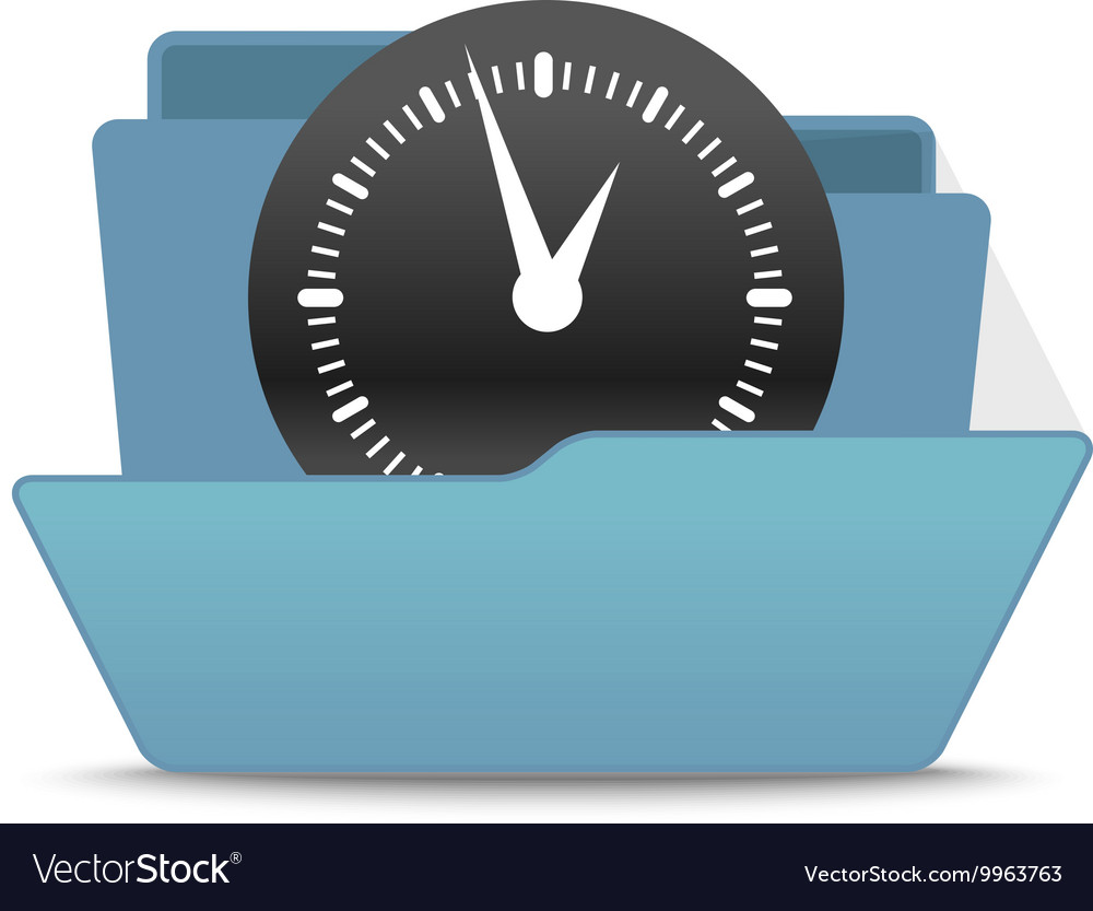 Computer interface folder open folder isola Vector Image