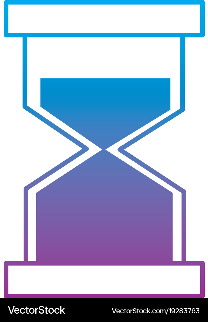 Hourglass or sandglass icon image Royalty Free Vector Image