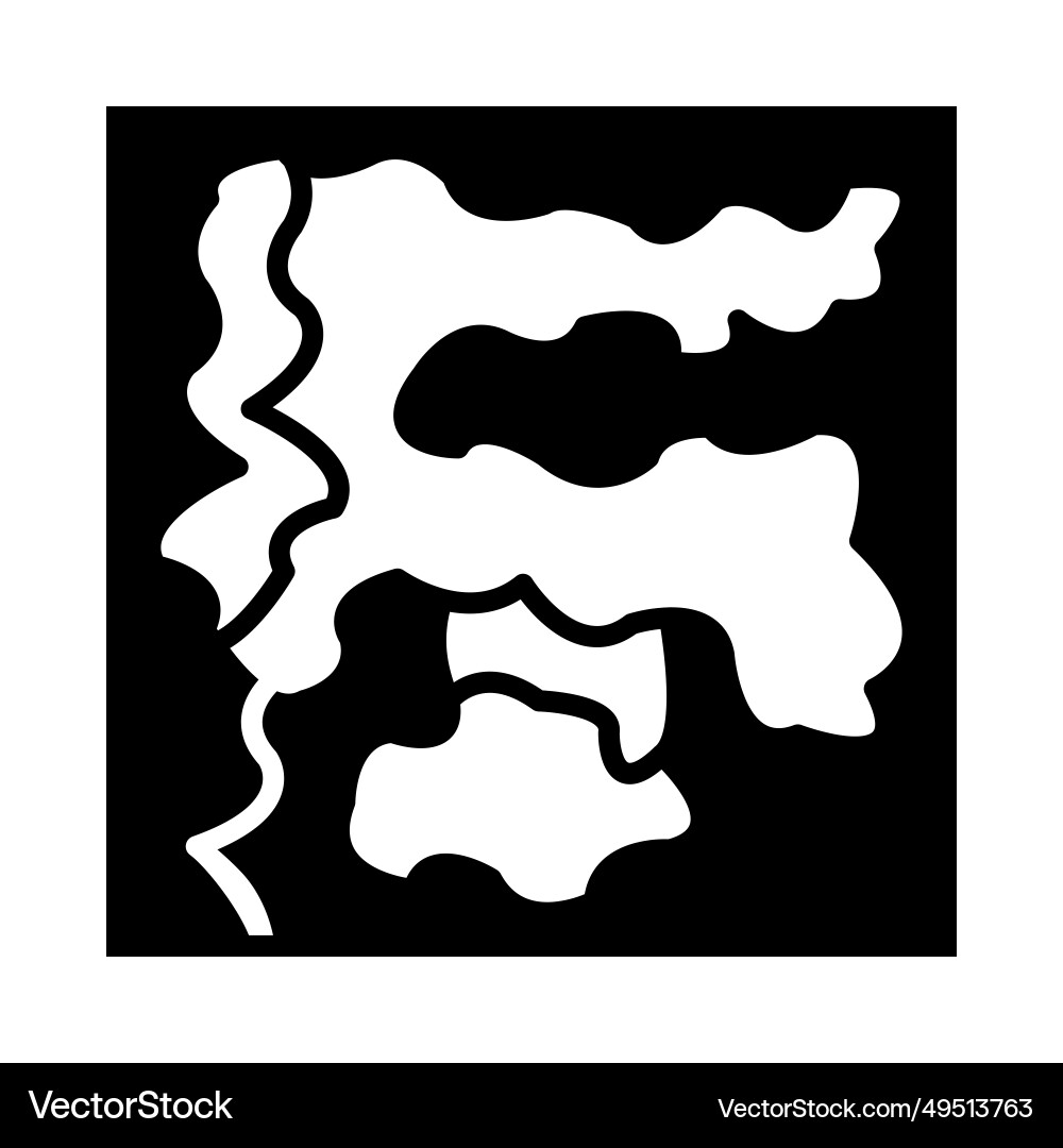 Map glyph icon for personal and commercial use Vector Image
