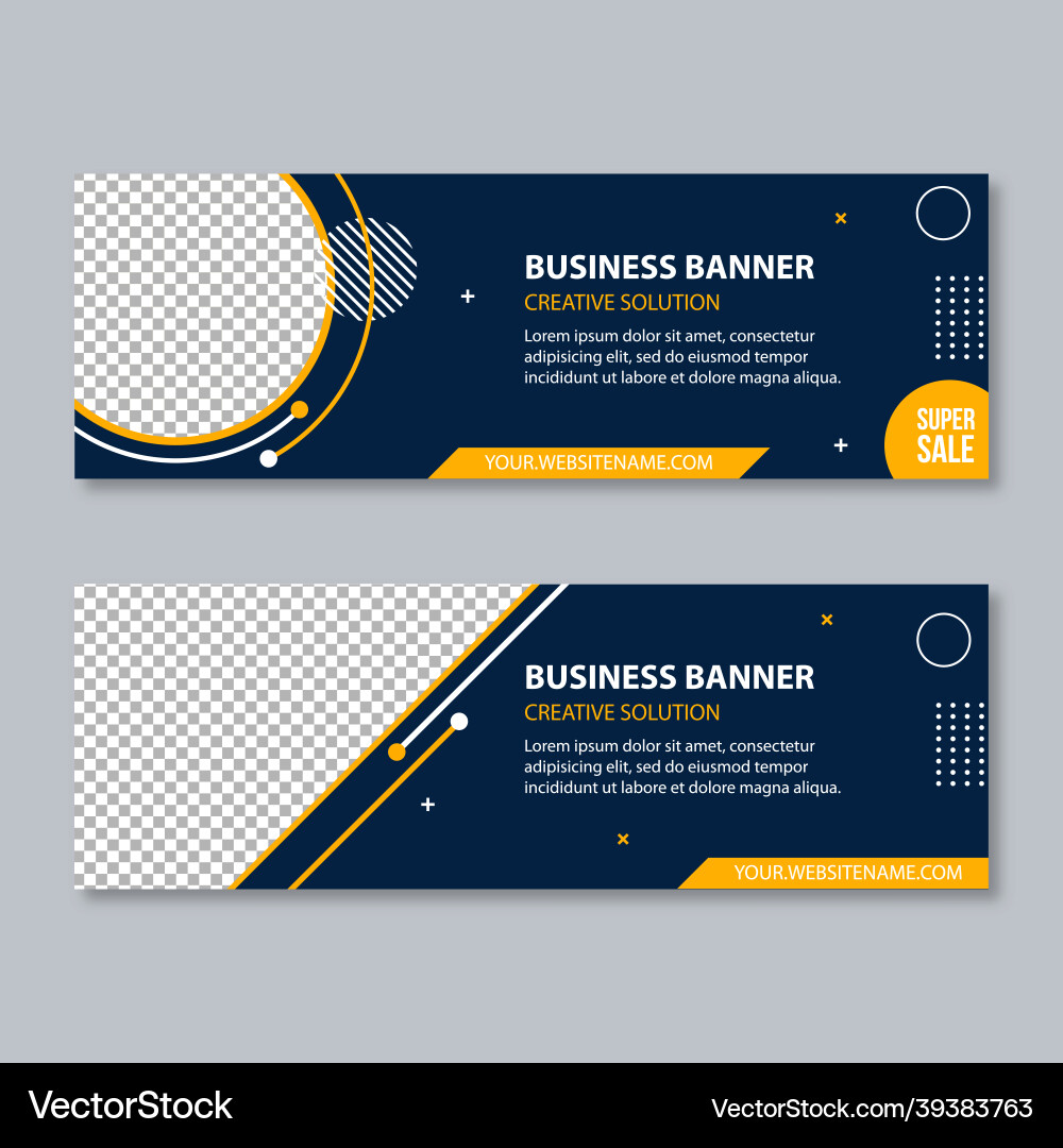 Modern colorful sales banner template Royalty Free Vector
