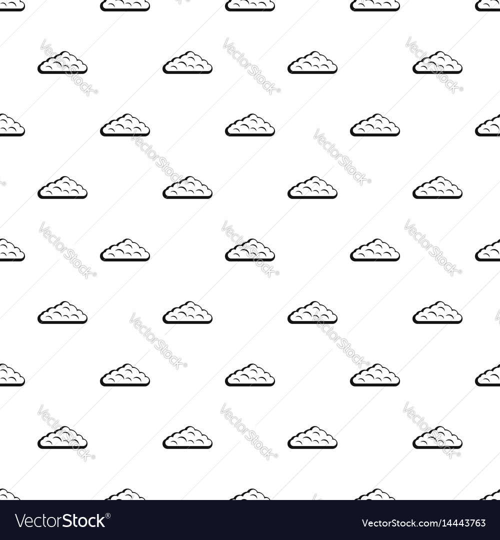 Round cloud pattern Royalty Free Vector Image - VectorStock
