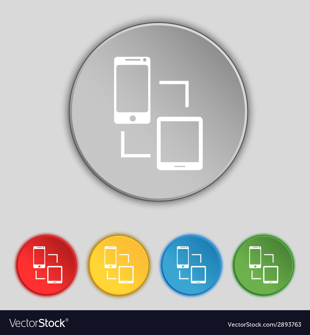 Synchronization sign icon communicators sync Vector Image