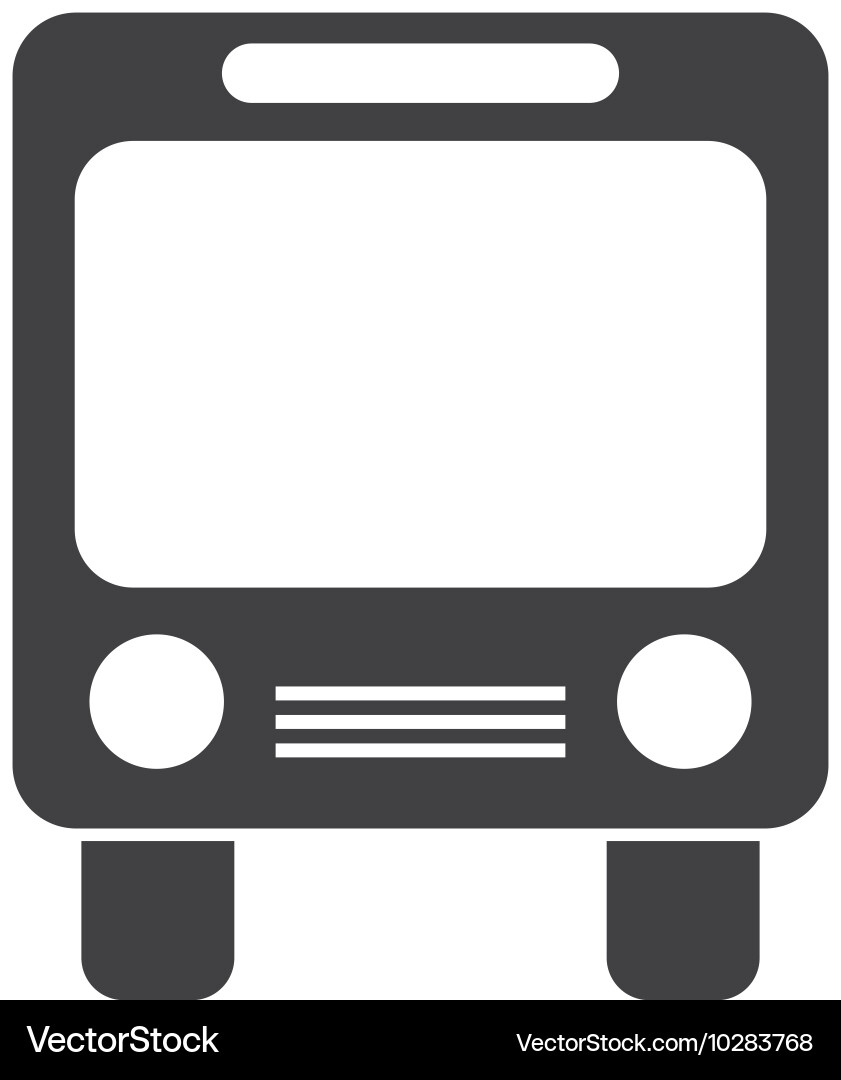 Bus vehicle transport isolated icon Royalty Free Vector
