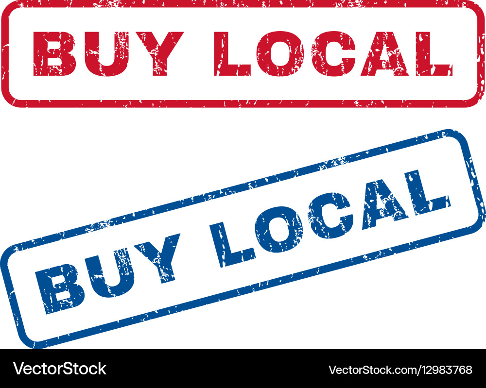 Buy local rubber stamps Royalty Free Vector Image