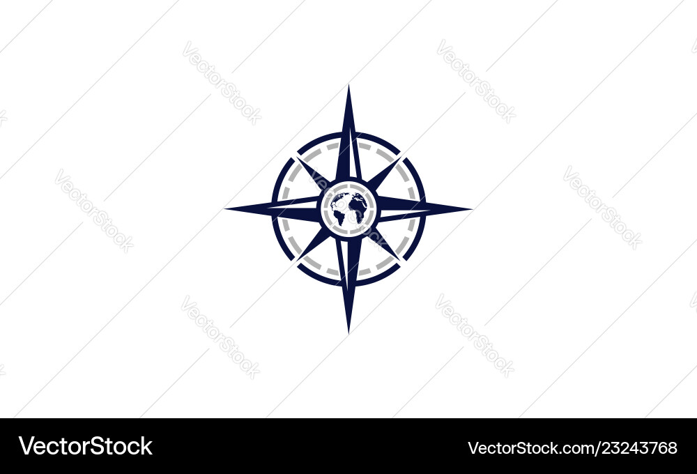 Compass logo icon Royalty Free Vector Image - VectorStock