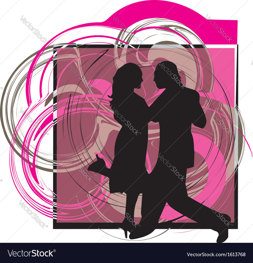 Dancing couple Royalty Free Vector Image - VectorStock