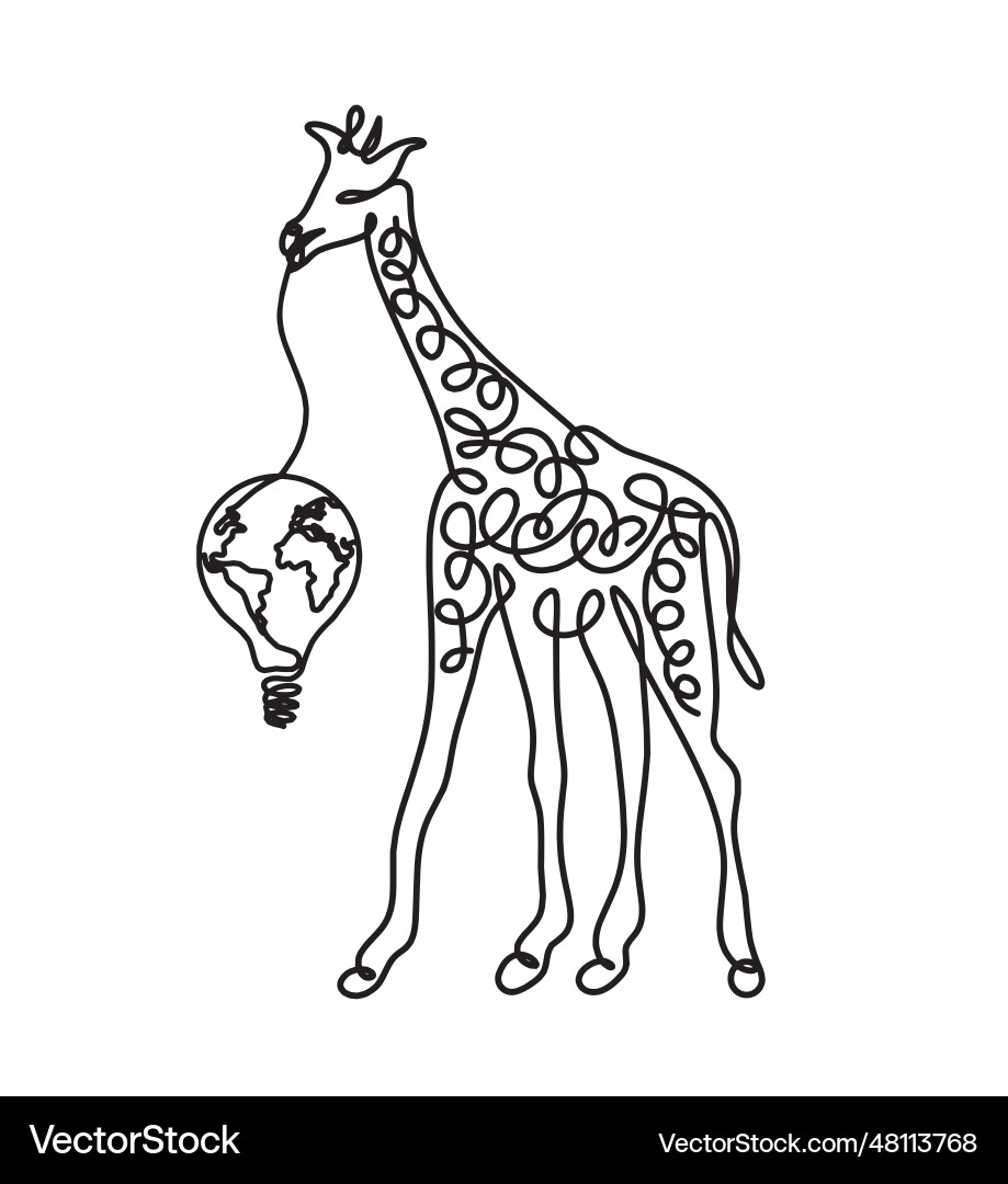 Abstract Giraffe Drawing