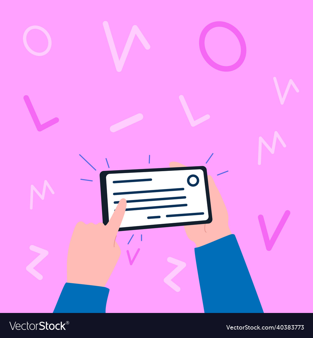 A hand holding important identification card Vector Image