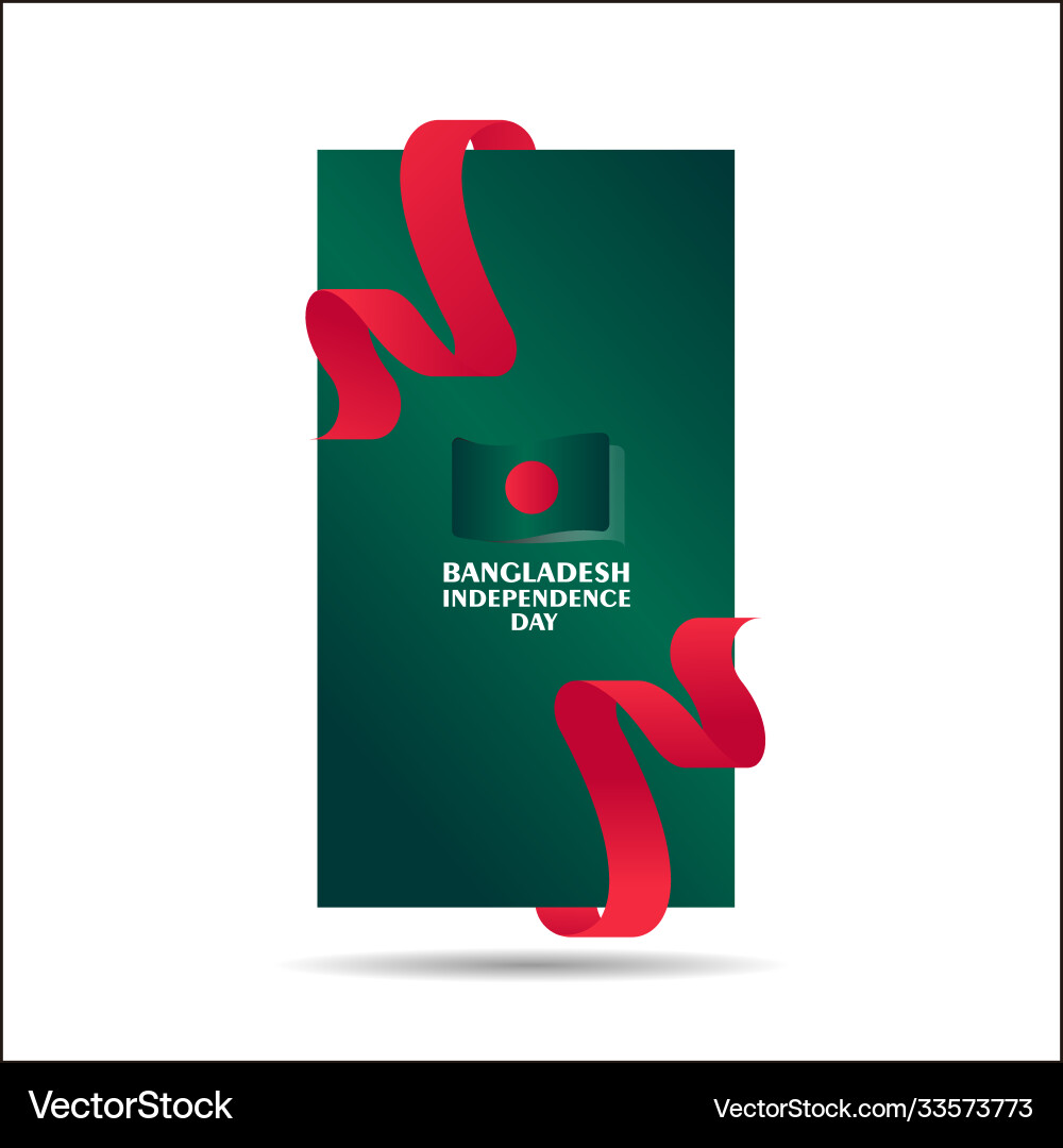 Bangladesh independence day template design Vector Image