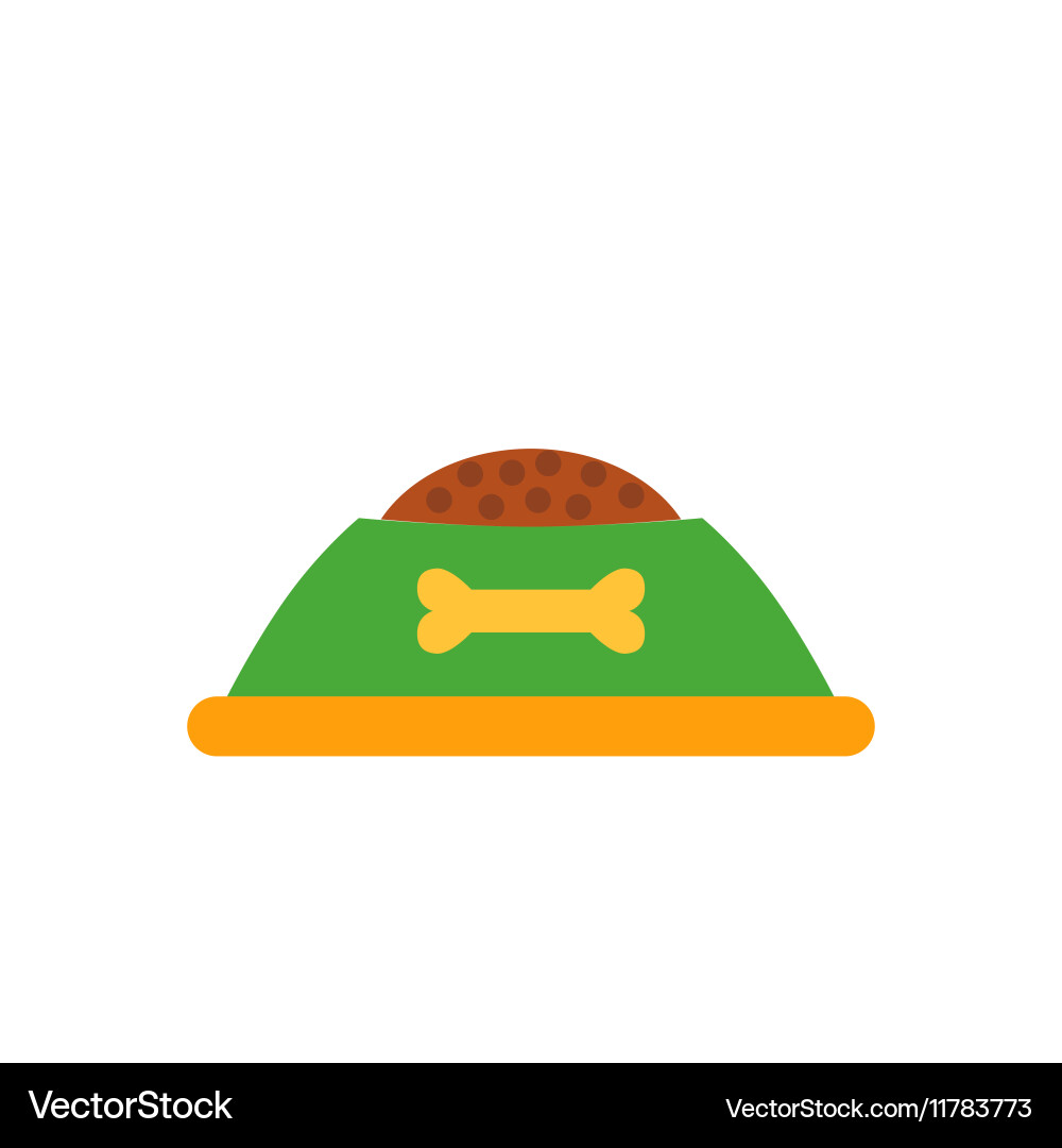 Dog food cap isolated icon Royalty Free Vector Image