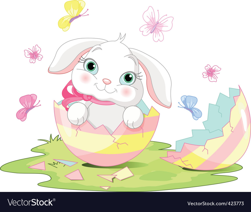 Easter bunny Royalty Free Vector Image - VectorStock