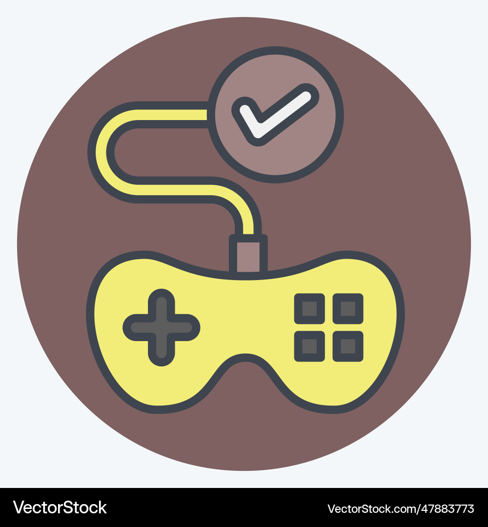 Icon testing related to art and media symbol Vector Image