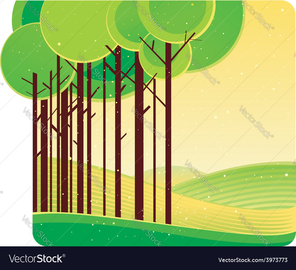 Landscape design Royalty Free Vector Image - VectorStock