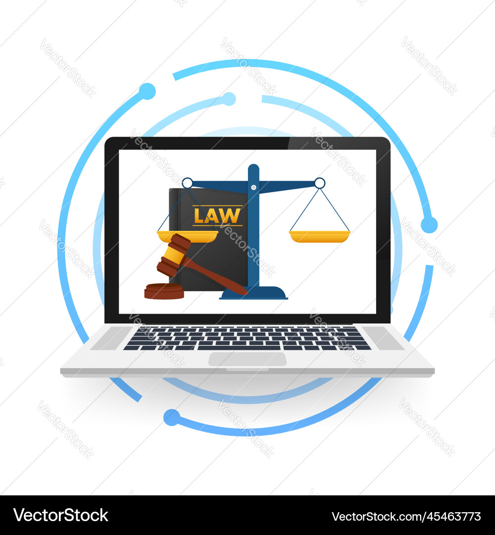 Legal advice justice consultation client Vector Image